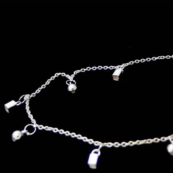 Silver Dangling Balls Anklet |Silver Anklet NZ| - Silver Surfers