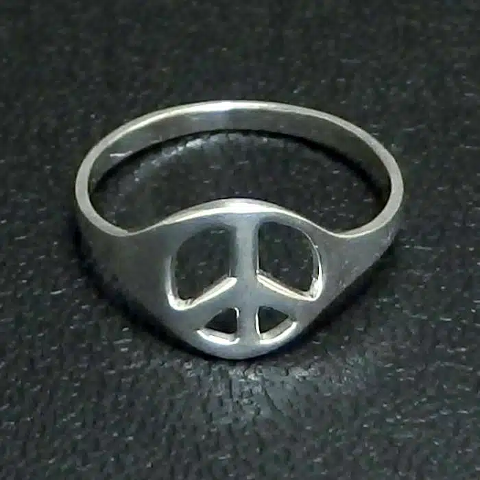 Silver Peace Ring |Sterling silver Peace sign ring| %%page%% - Silver ...